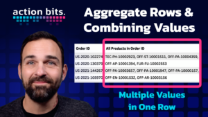 How to Create Aggregate Rows and Combine Values in Tableau - Action
