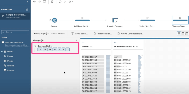How To Create Aggregate Rows And Combine Values In Tableau Action 9994